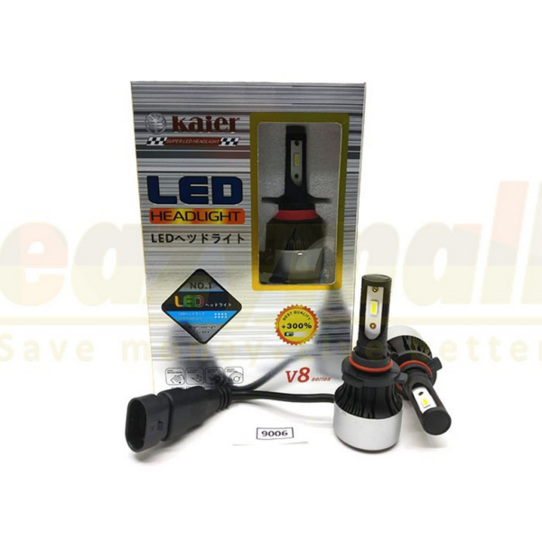 LED HEAD LIGHT BULB V8 6K 9006-1 SET (KAIER) - Eazymall